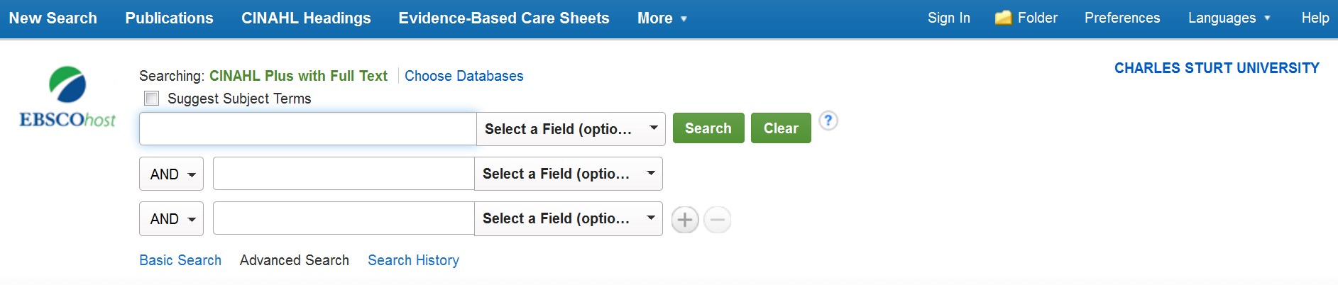 CINAHL Plus with full text - Finding Information for Speech Pathology ...