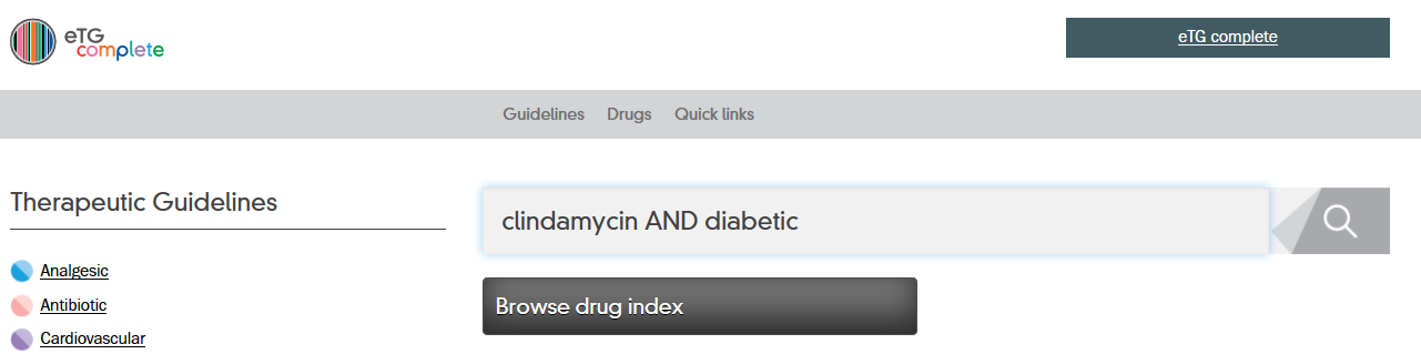 eTG: Electronic Therapeutic Guidelines - 4th Yr Pharmacy - Library ...