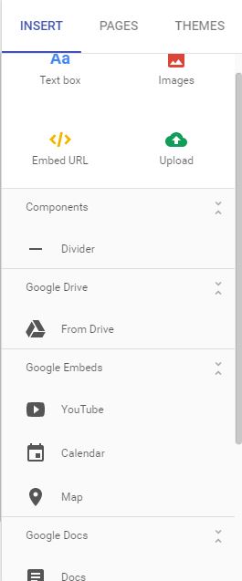 Right Side Menu Bar - Google Sites - SSD Public Website at Salem School ...