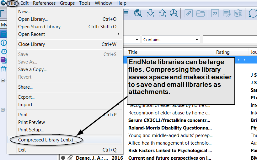 Create, Save, and Organize Libraries - EndNote at Rowan University ...