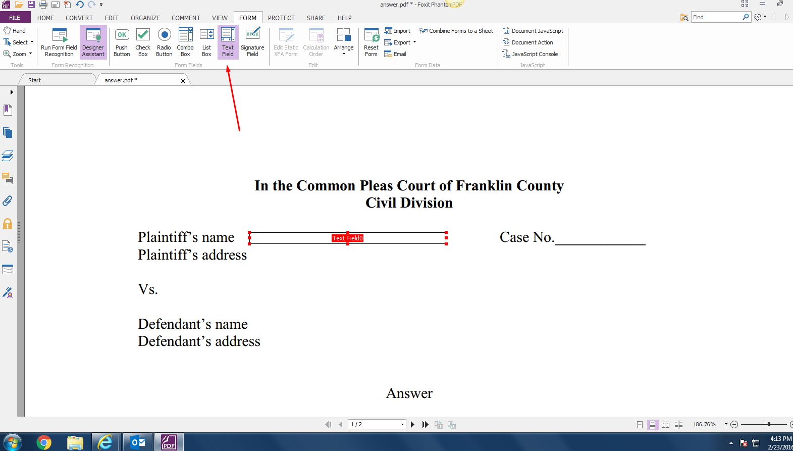 Foxit Phantom PDF Creating Fillable Forms LibGuides At Franklin 