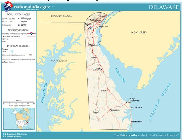 University Of Delaware Map