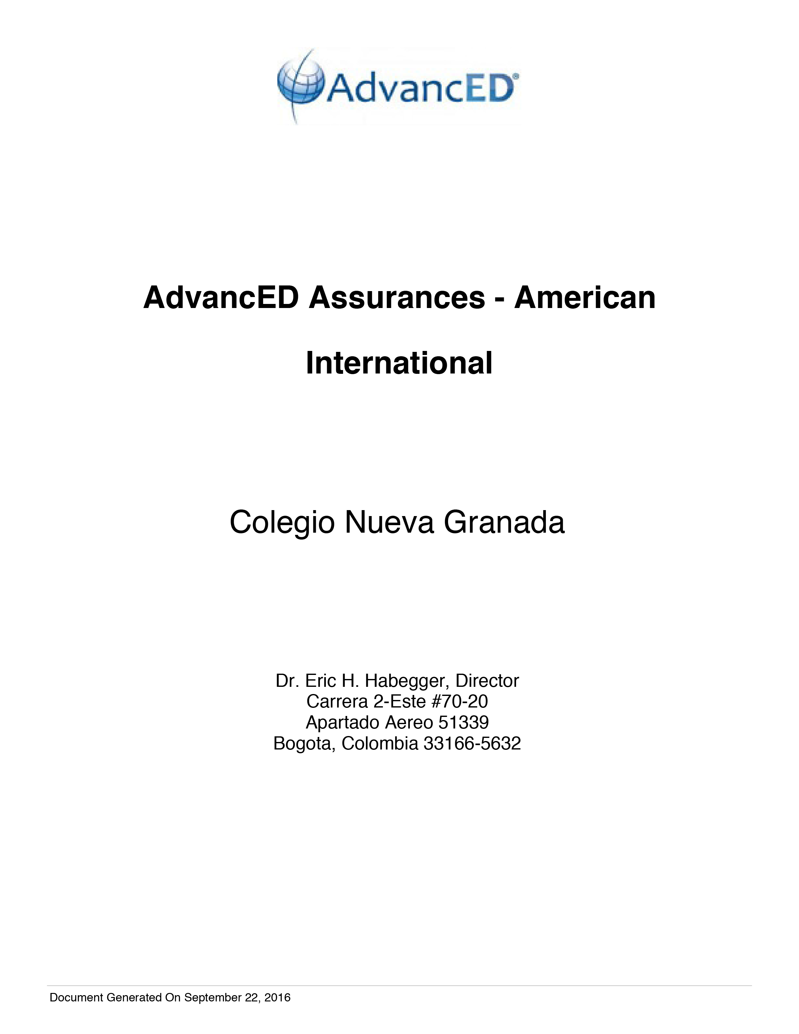 Advanced Accreditation