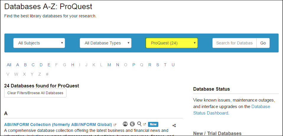 Do you have access to ProQuest? - Capella FAQs
