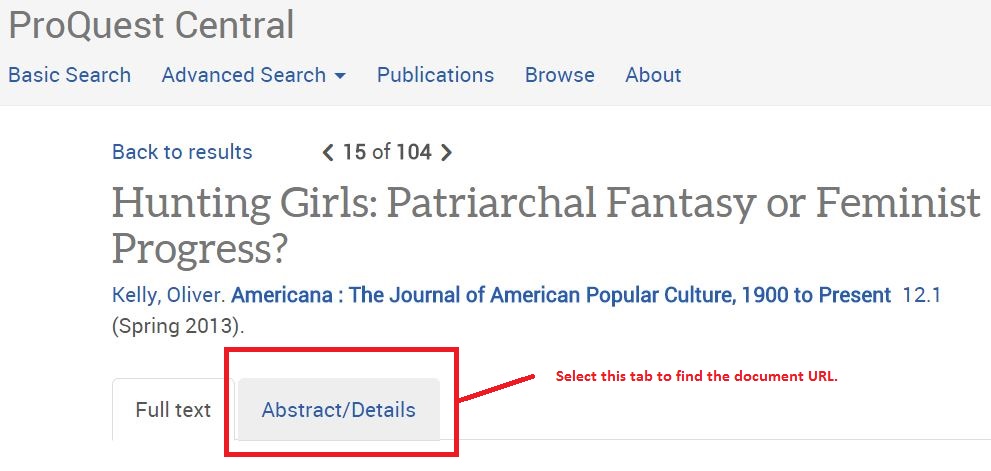 ProQuest - Linking - LibGuides at Vanguard University