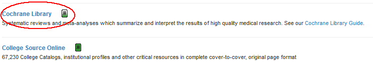 Getting to Cochrane Library - Cochrane Library - LibGuides at Dean B ...