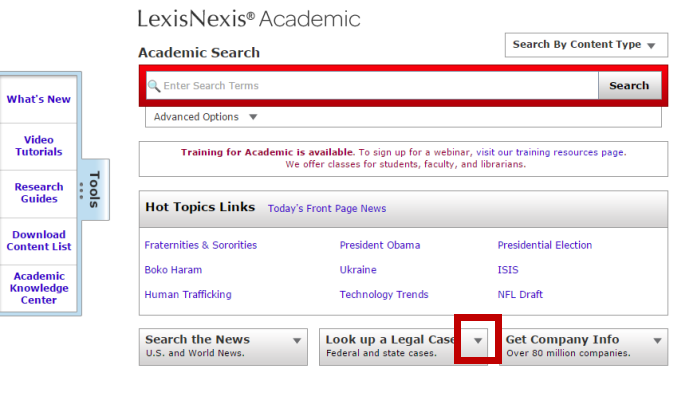 For Law - How To Use LexisNexis Academic - LibGuides at Empire State ...