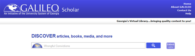 Discover GALILEO Search - Searching the GALILEO Database - ajmls at ...