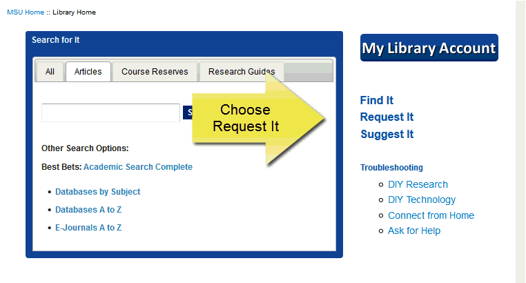 Use the Request It Service - DIY Research Guide - LibGuides at Morehead ...