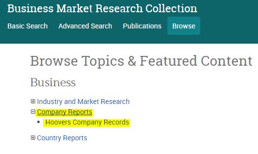 Business Market Research Collection (ProQuest) - MGMT 1120 Introduction ...
