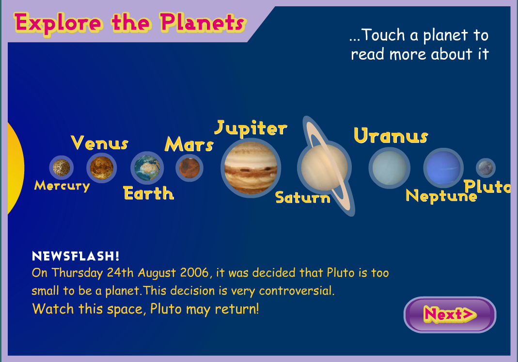 Interactive Resources - Out of This World! A Look At Our Solar System ...