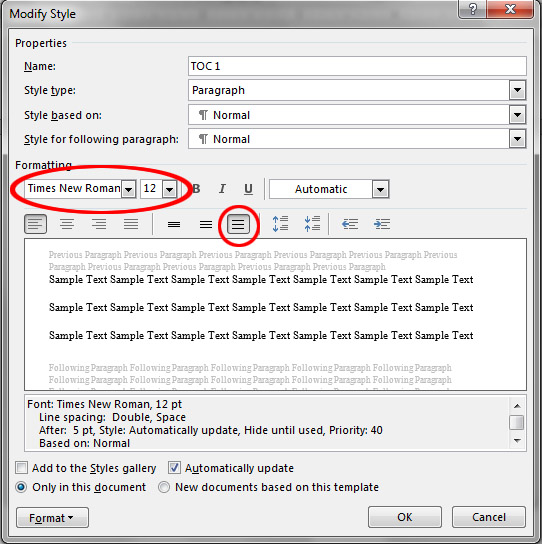 How Do I Create An Automatic Table Of Contents In Word 2013 2016 Ask
