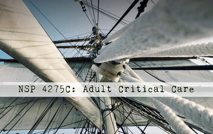 Getting Started... - NSP 4275C: Adult Critical Care - Nursing - SCF ...