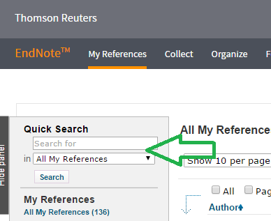 Searching within EndNote - EndNote Online (Free) - LibGuides at ...
