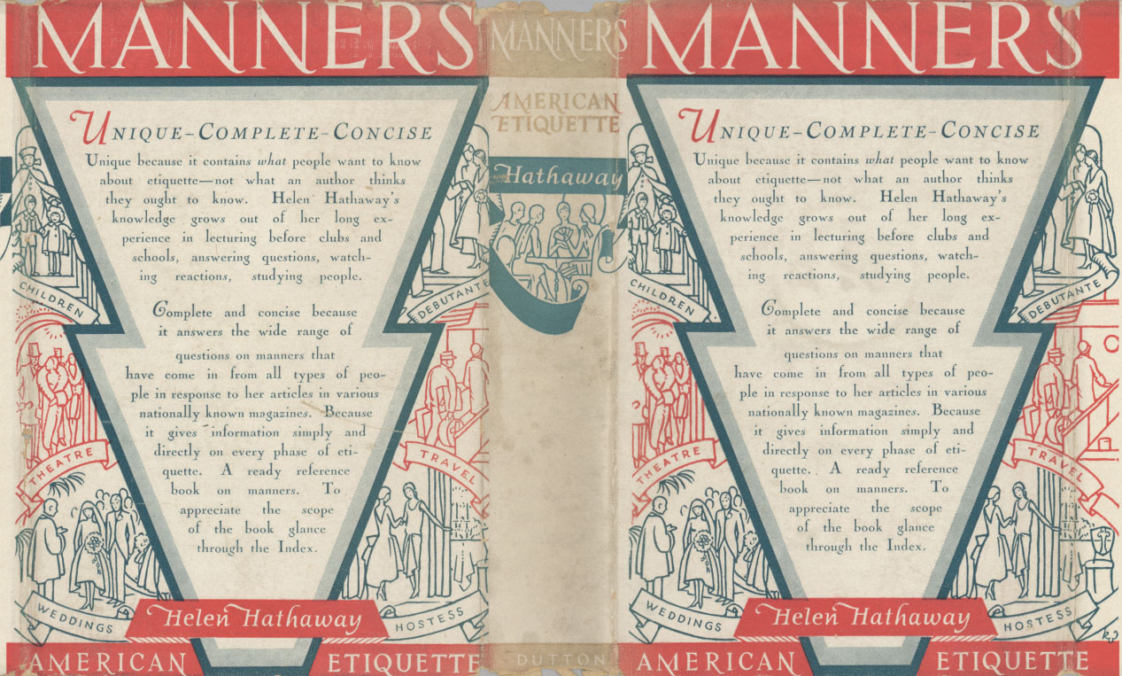 Case V: A Sampler of American Women Writers of Etiquette, 1901-2005 ...