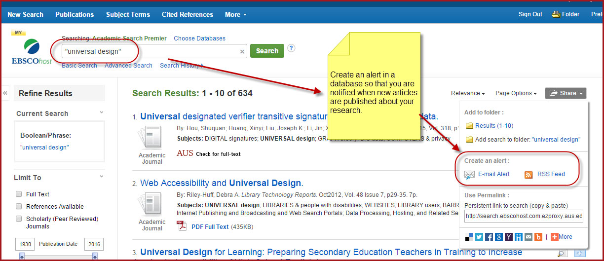 Create Alerts - Effective Research Assistant - LibGuides at American ...