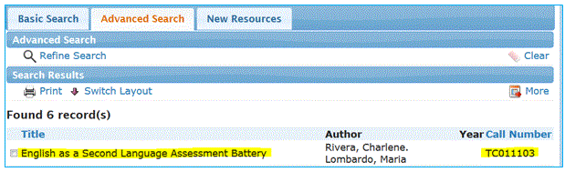 Test Resources for Education - Tests and Measures - Research Guides at ...