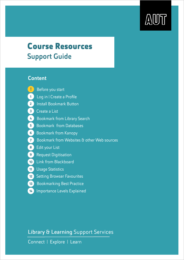 Academics - Course Resources @ AUT - Library Guides at AUT University