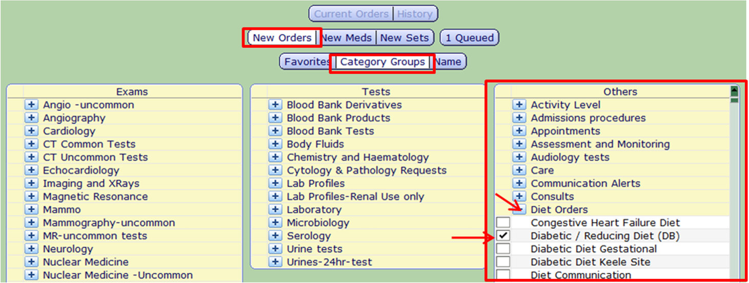 Diet Orders - Meditech 6.08 Eductation V3 - LibGuides at Health Science ...