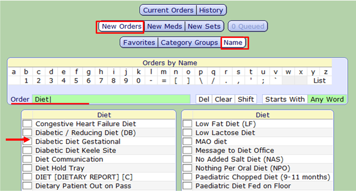 Diet Orders - Meditech 6.08 Eductation V3 - LibGuides at Health Science ...