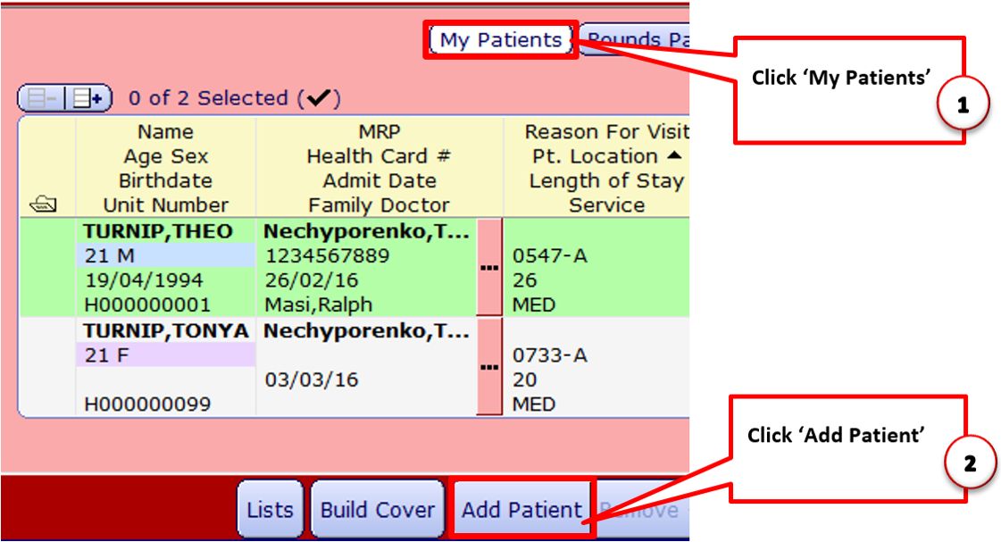 Adding ER and Outpatients to My Patients List - Meditech 6.08 ...