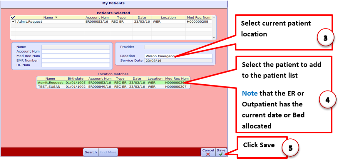 Adding ER and Outpatients to My Patients List - Meditech 6.08 ...