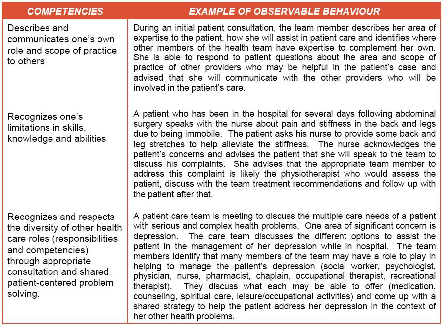 Role Clarification - Interprofessional Collaboration Competency (IPC-C) Framework - LibGuides at ...