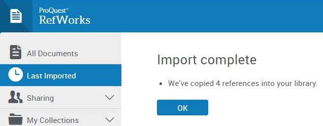 Getting Your Existing References Into RefWorks - RefWorks - Reference ...