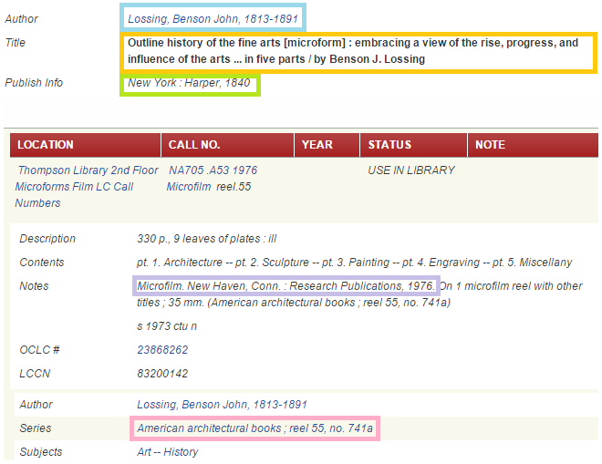 Citing Microforms - Microforms - Research Guides at Ohio State University