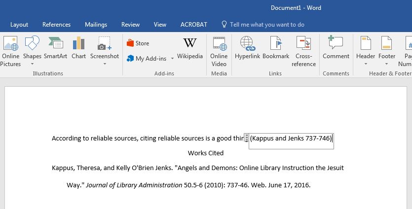 Using RefWorks With Microsoft Word Refworks LibGuides At Gonzaga 
