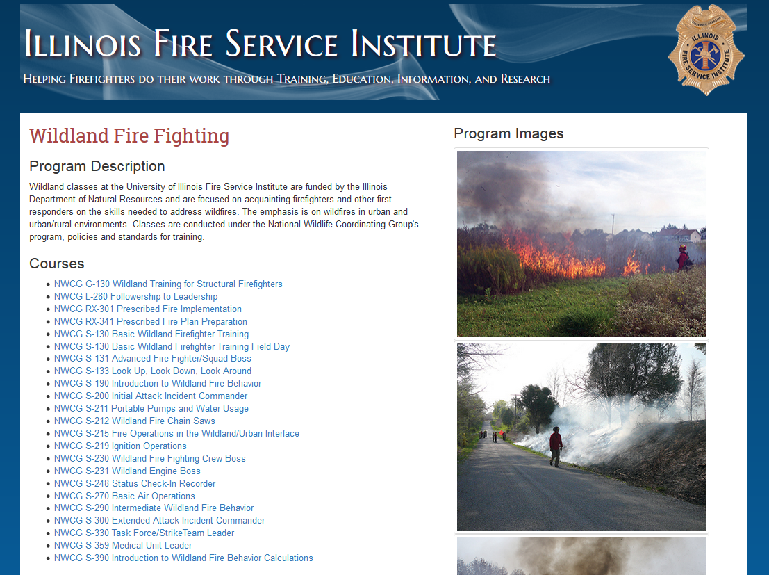 Programs and Training - Firefighting: Wildland Urban Interface ...