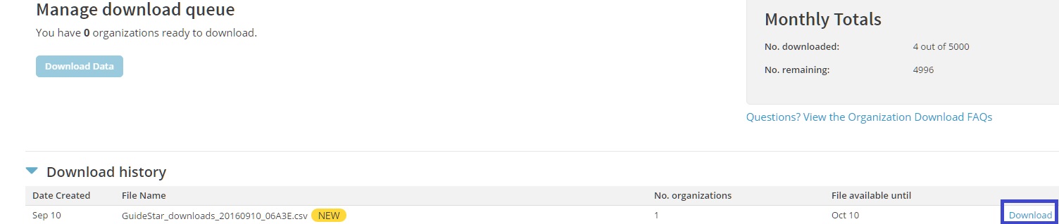 Instructions for Downloading Organization and Financial Data - Business ...