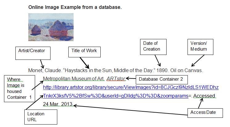  Mla Museum Citation MLA Works Cited Electronic Sources Purdue 