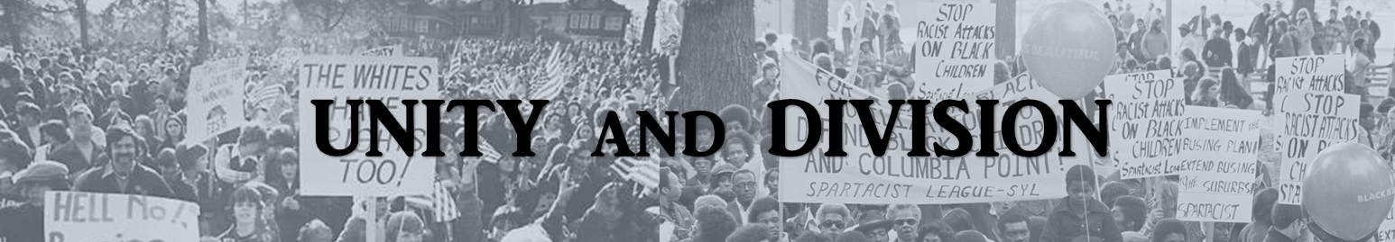 Unity and Division - ENGL 285: Race in American Literature and Culture ...