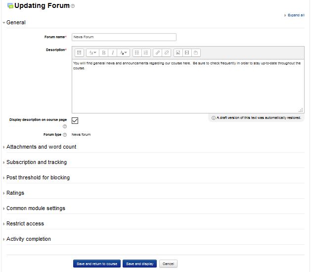 Online Course Improvement Resources - Moodle Tutorials - Little ...