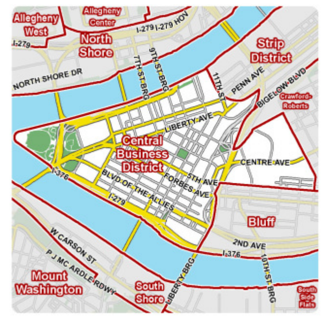 University Of Pittsburgh Map