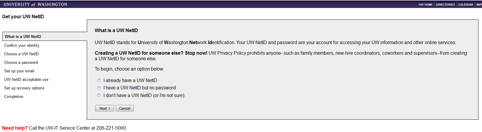 How do I set up a UW Net ID (or reset my password)? - Campus Library ...