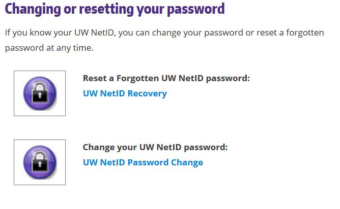 How do I set up a UW Net ID (or reset my password)? - Campus Library ...