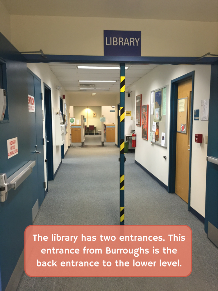 Burroughs Entrance - Library Tour - DeWitt Library Subject Guides at ...