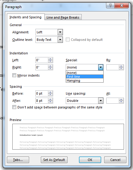 How To Hanging Indent In Word