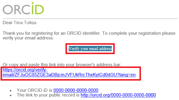 ORCID Identifier - CRIS Guide in English - Oppaat | Guides at Tampere ...