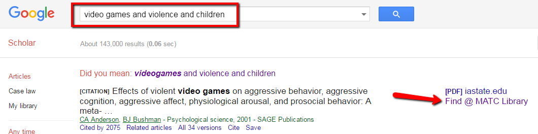 Google Searching - Searching Tips - Research Guides at Milwaukee Area ...