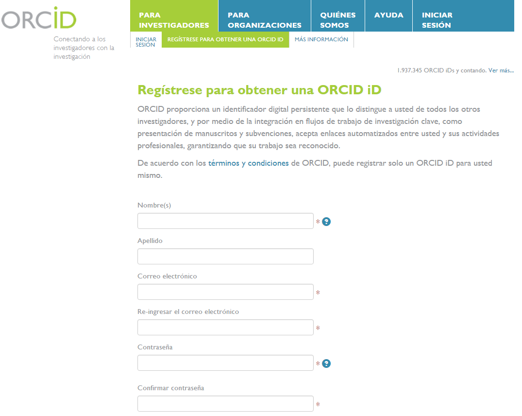 Crear tu cuenta ORCID - ORCID Universidad de Huelva - Guías de la BUH ...