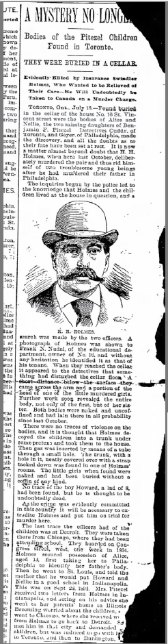 The Murders of H.H. Holmes - The Devil in the White City: Murder, Magic ...