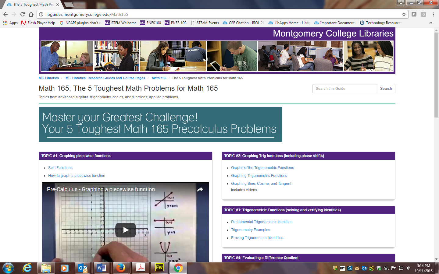 Resources Selected by your Instructors - Math 098 - MC Library's ...