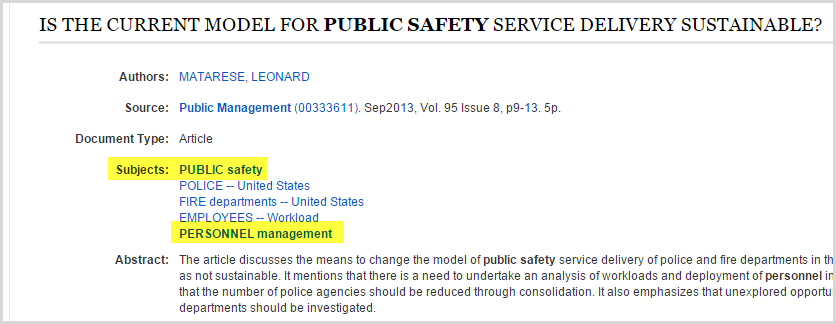 Search Tips - Public Safety Administration - UMGC Library at University ...