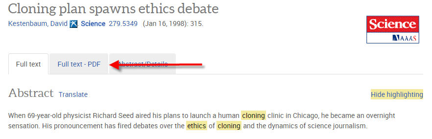 Selecting Results - Research Library Database Guide - FDU LibGuides at ...