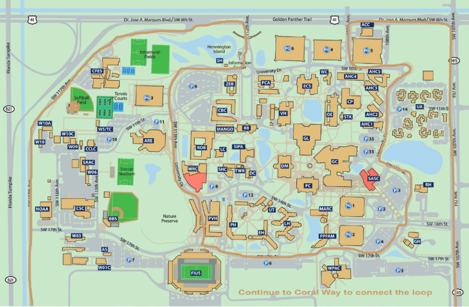 Fiu Mmc Campus Map Pdf Map