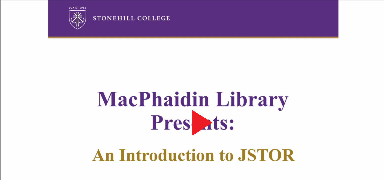 J - Databases - LibGuides at Stonehill College