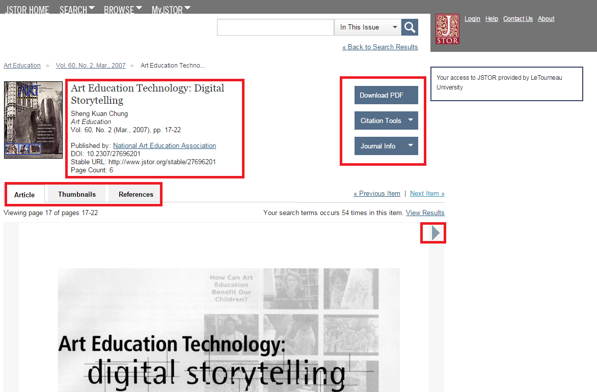 JSTOR - Database Tutorials - LibGuides at LeTourneau University